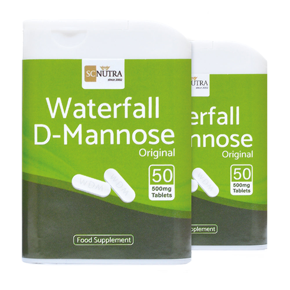 Waterfall D-Mannose Caplets / Easy Swallow Tablets 500mg – SC Nutra France